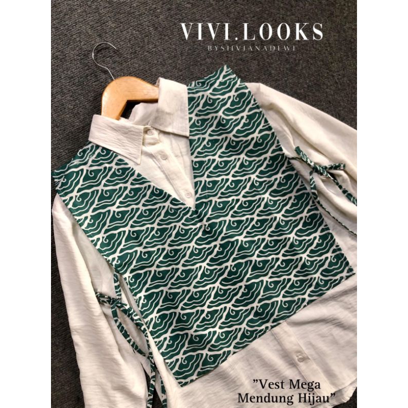 Jual VEST BATIK WANITA MODERN ETNIK ROMPI OUTER KATUN PREMIUM || OUTER ...