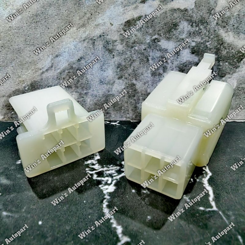 Jual SOKET 6 PIN KECIL NYLON TIPE 110 (SOCKET ONLY/KOSONGAN) / SOCKET 6 ...