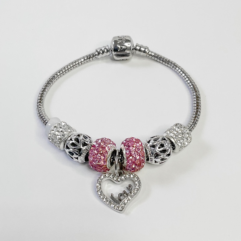 Jual Premium Gelang Pandora Charms Bracelet Serut Titanium Asli Wanita ...