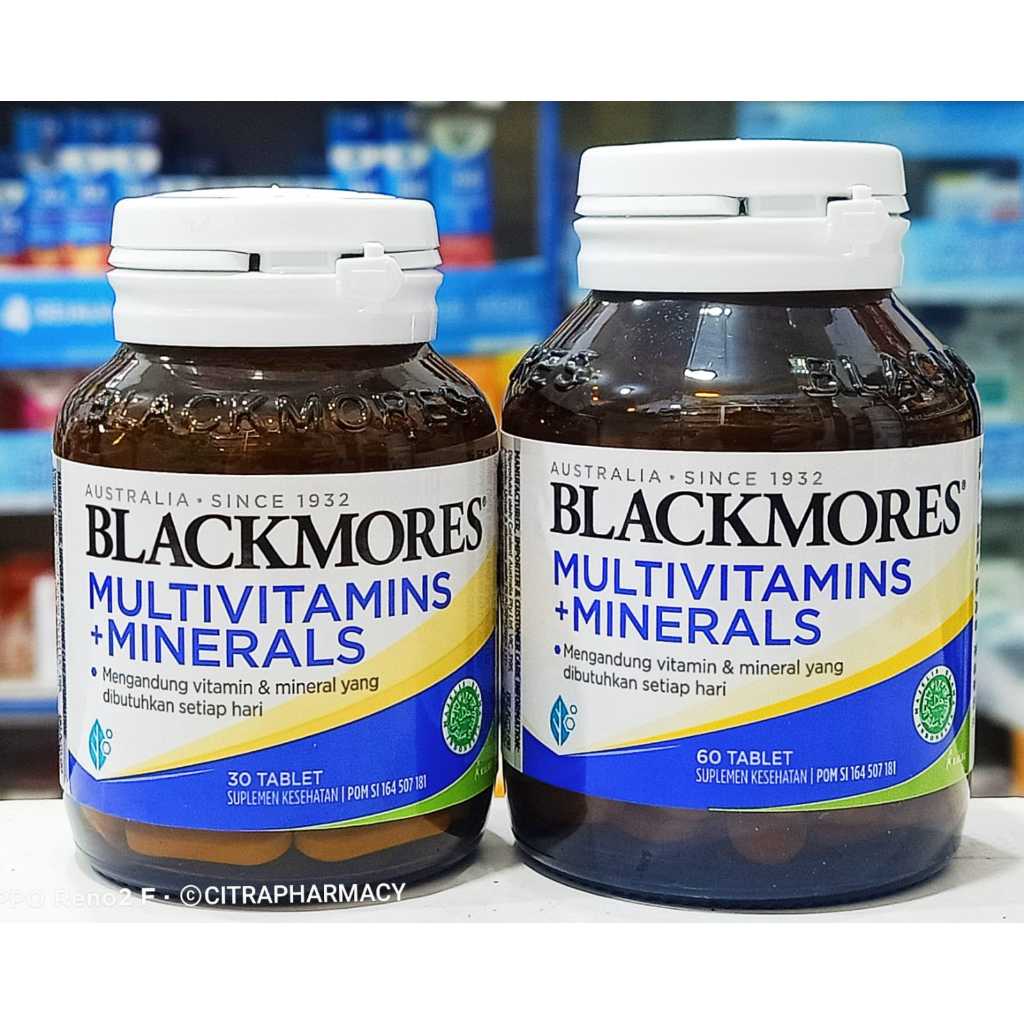 Jual Blackmores 𝐌𝐮𝐥𝐭𝐢𝐯𝐢𝐭𝐚𝐦𝐢𝐧𝐬 + 𝐌𝐢𝐧𝐞𝐫𝐚𝐥𝐬 Isi 30 & 60 Tablet - Suplemen Daya Tahan Tubuh | Shopee ...