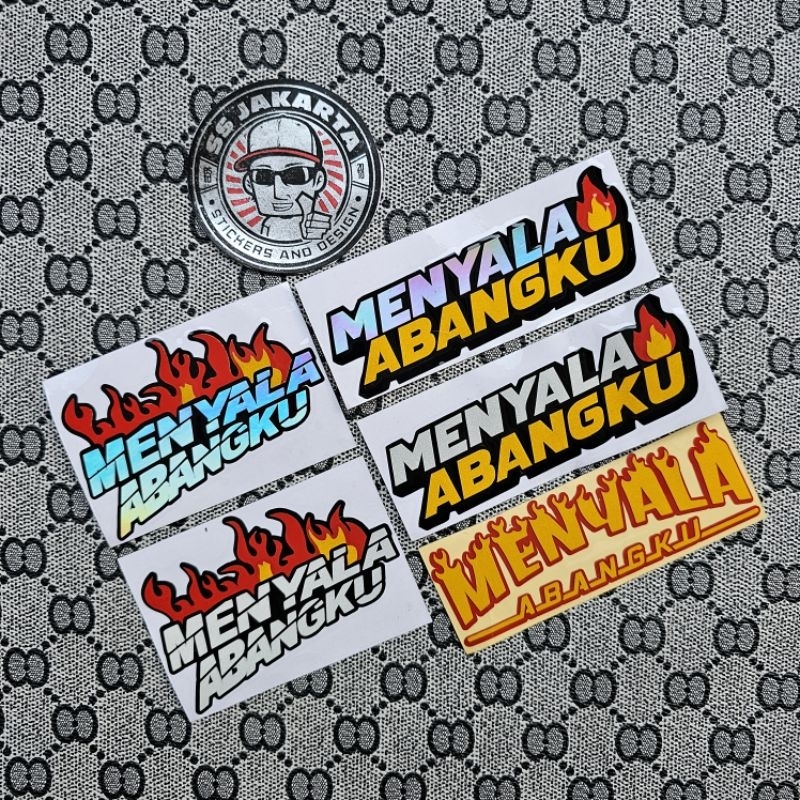 Jual Stiker Sticker Menyala Abangku Cutting | Shopee Indonesia