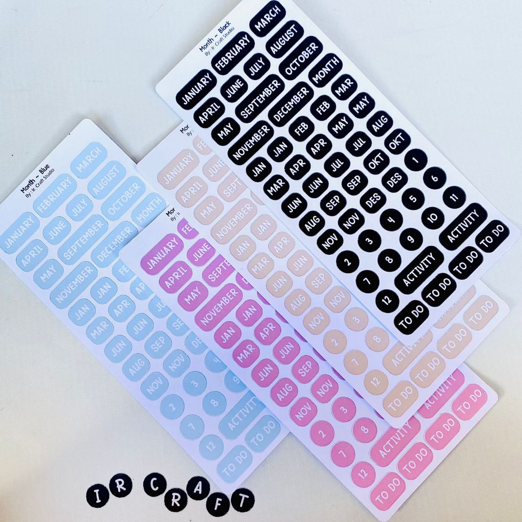 Jual STIKER HURUF DECO MONTH | STICKER MONTH | STICKER BULAN | STICKER ...