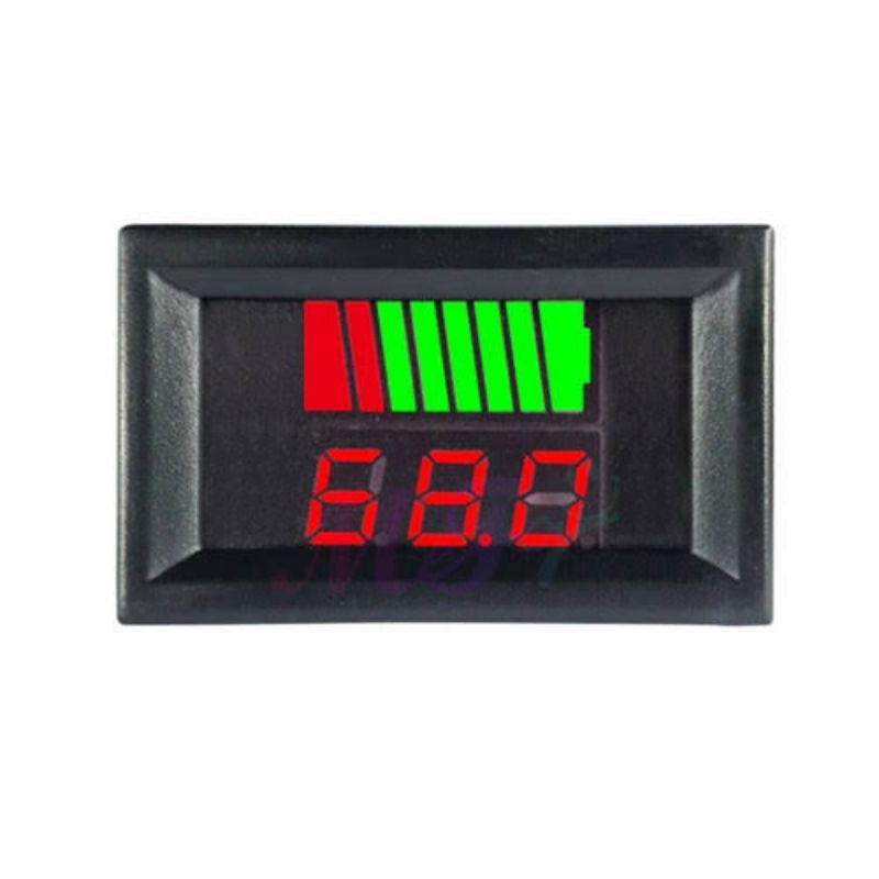 Jual Voltmeter Indikator Level Pengisian Baterai Aki 12V - 72V | Shopee Indonesia