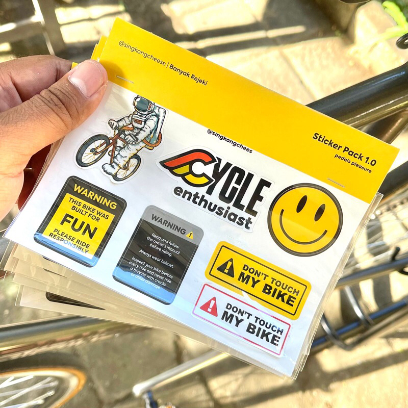Jual Cycle Enthusiast Sticker Pack Stiker Sepeda Kece | Shopee Indonesia