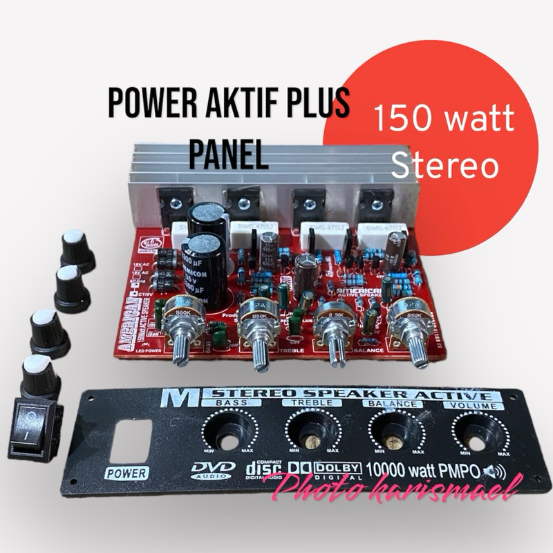 Jual Power aktif untuk speaker aktif 150 watt stereo plus panel ...