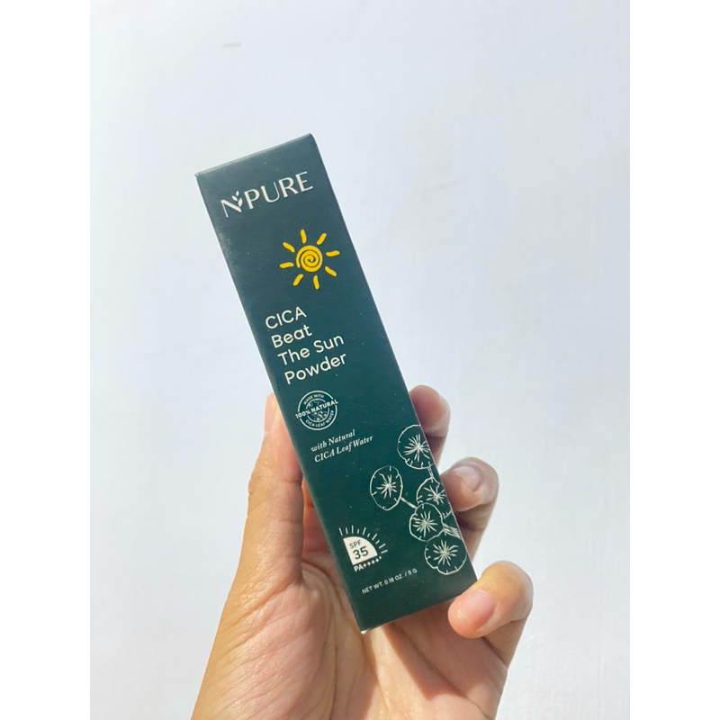 Jual NEW Npure Cica Beat The Sun Powder SPF 35 Original | Shopee Indonesia