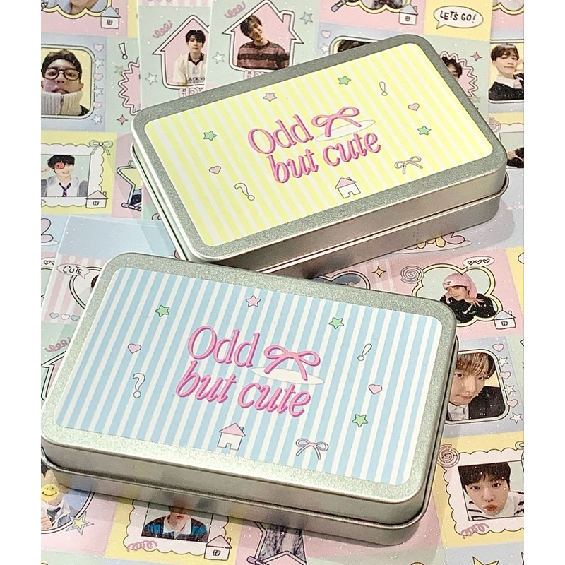 Jual Tin case odd but cute kotak kaleng tempat photocard pc storage ...