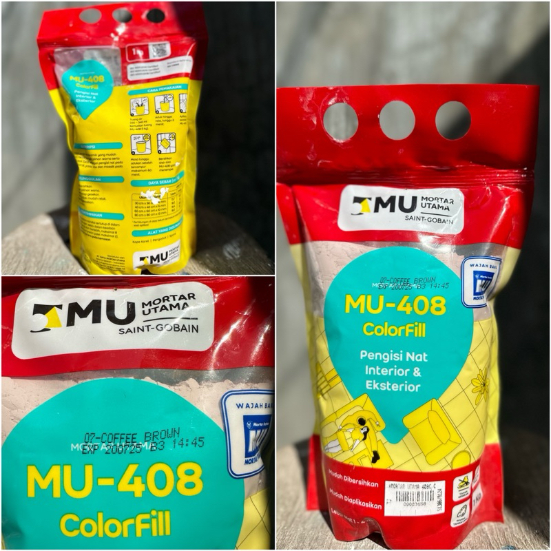 Jual MORTAR UTAMA MU-408 ColorFill Pengisi Nat Keramik 1kg | Shopee ...