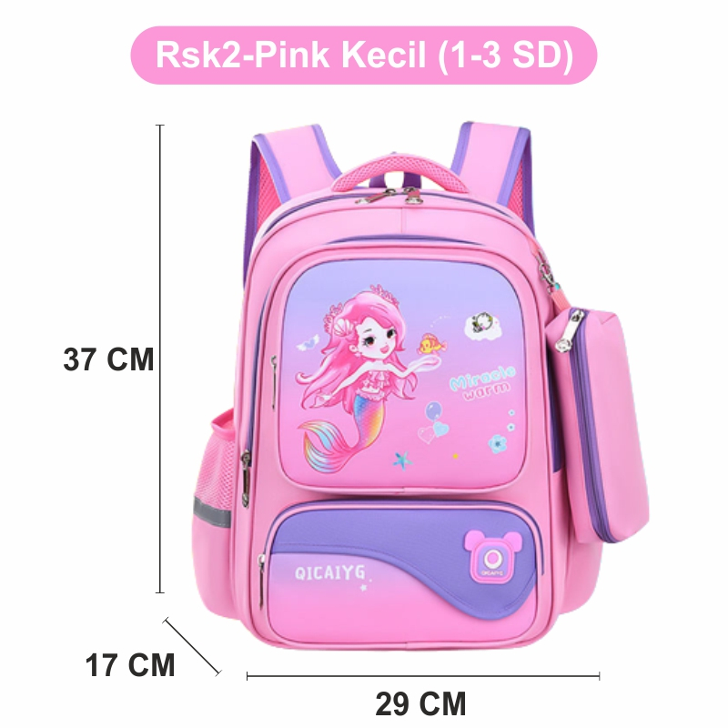 Jual Tas Sekolah Anak Perempuan Tas Ransel Sekolah Wanita Import Tas Sekolah Cewek SD SMP SMA ...