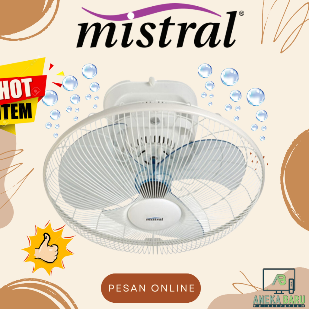 Jual [READY & COD] Mistral Orbit Auto Fan Plafon MAF-18F / MAF18F / MAF ...