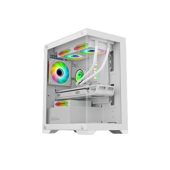 Jual Casing PC Gaming Armageddon Aquaron White | Shopee Indonesia
