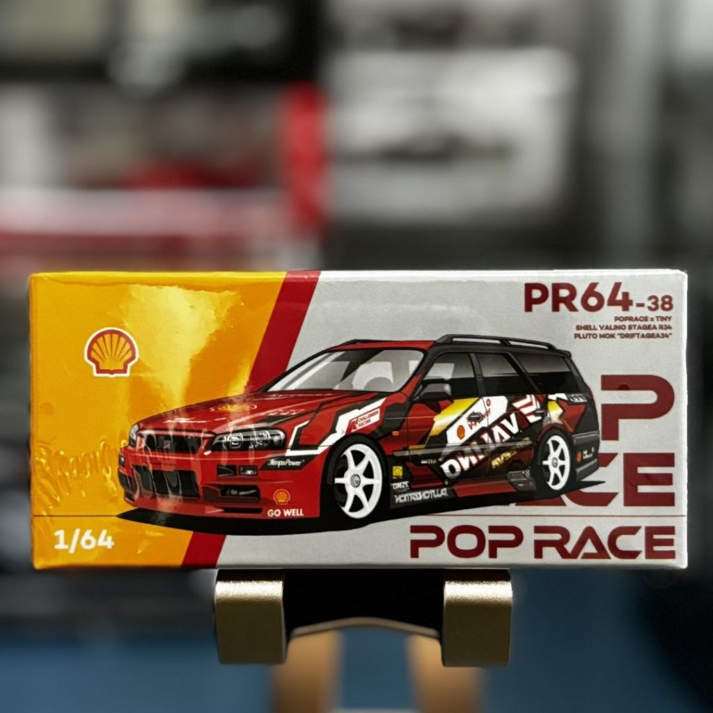 Jual POP RACE 1/64 x Tiny Shell Valino Stagea R34 Pluto Mok ...