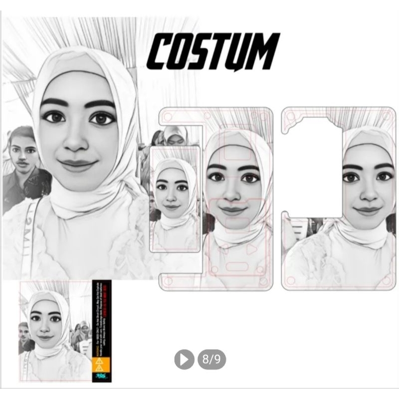Jual STIKER GARSKIN inner Centaurus B80 AIO gambar custem | Shopee ...