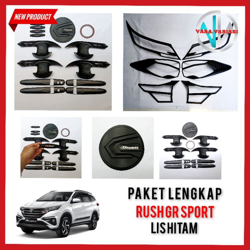 Jual Paket Lengkap All New Rush GR Sport 2022 2024 Hitam Doff List ...