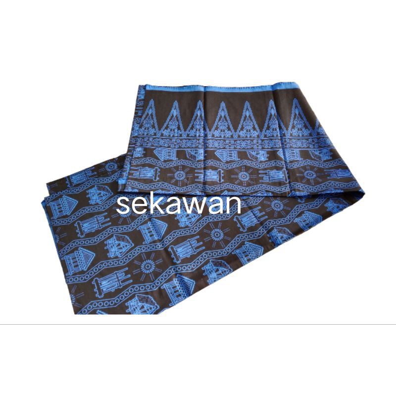 Jual BAHAN BATIK BADUY BIRU / KAIN PANJANG BADUY BIRU MOTIF LEUIT ...