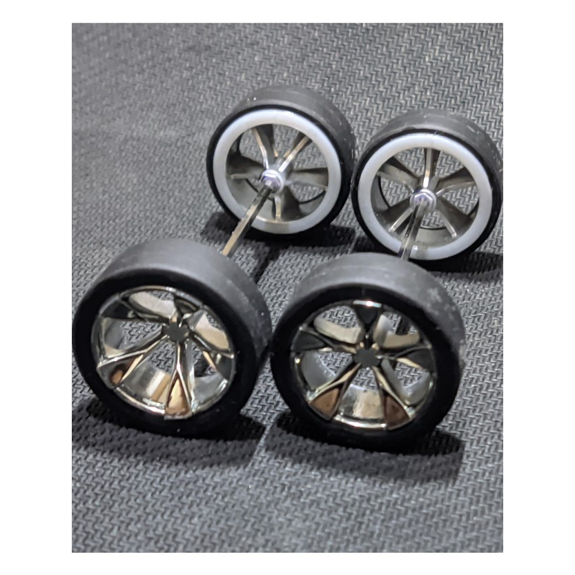 Jual Tamiya Ban STB Non Bubut Balance, Velg 5 Spoke Black Plated & Ban ...
