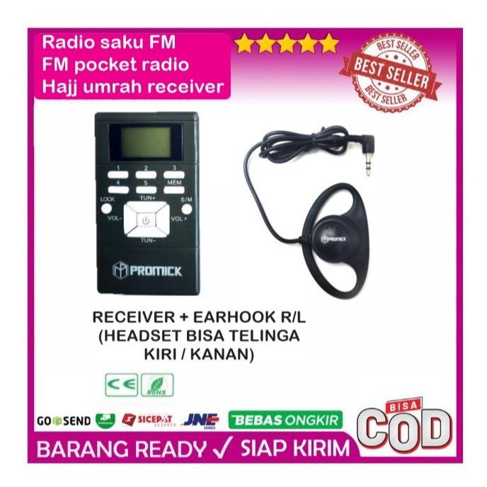 Jual RECEIVER TOUR GUIDE SYSTEM WITH CLIP-ON EARHOOK - PROMICK TGS ...