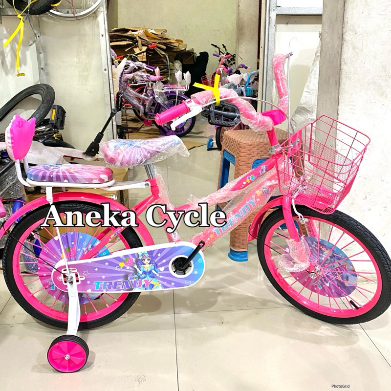 Jual Sepeda Anak Cewek Roda Empat Mini Trendy Princess 16 18 Inch musik ...