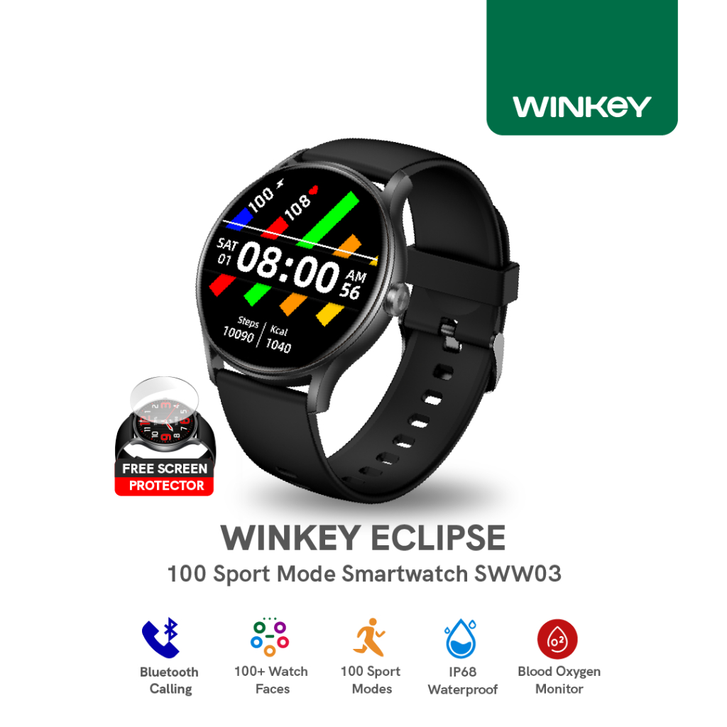 Jual Smartwatch Eclipse Bluetooth Call Long Battery Life WINKEY - SWW03 ...