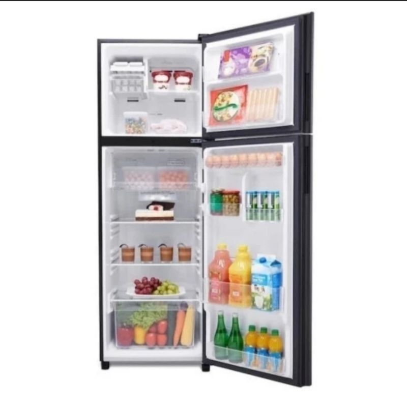 Jual SHARP Kulkas 2 Pintu Lemari Es Pintu Glass Door 205 Liter SJ-246XG Garansi Resmi | Shopee ...