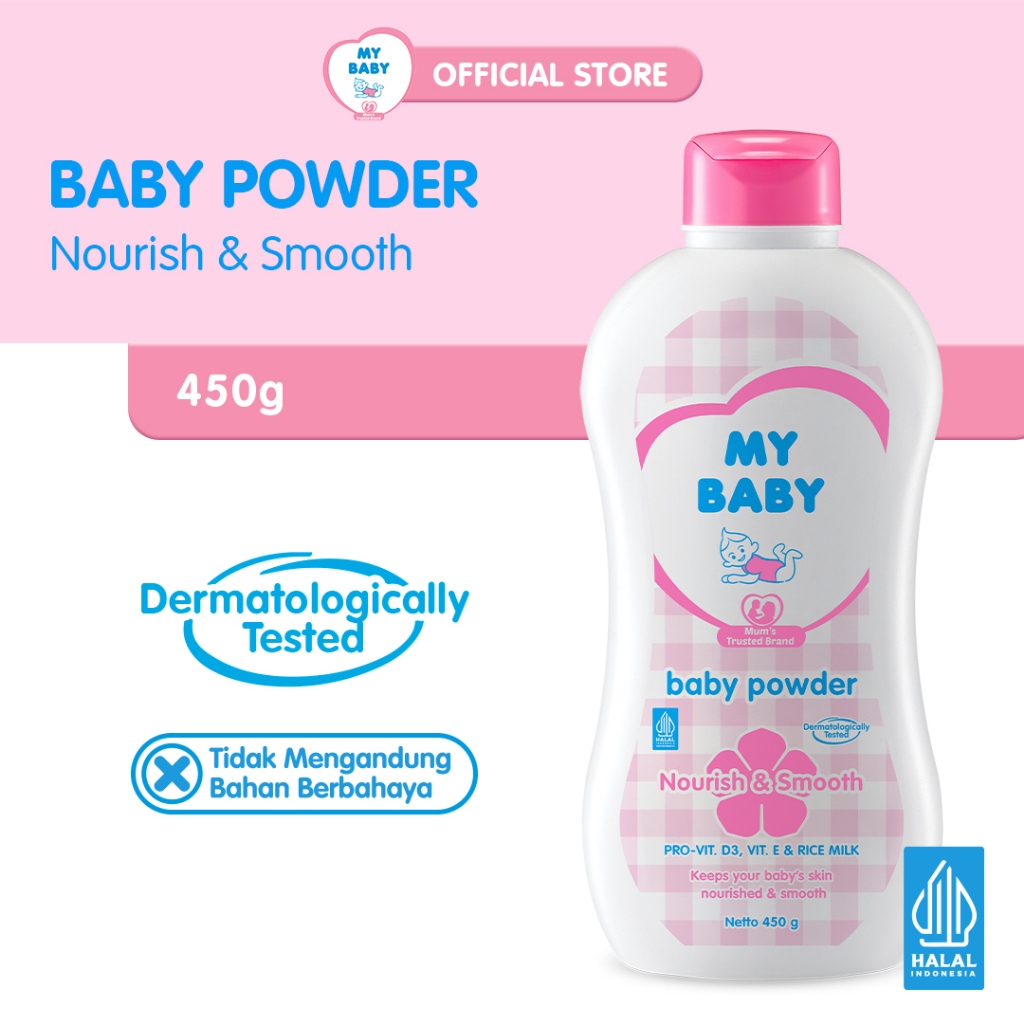 Jual My Baby Powder Nourish & Smooth 450 gr - Exp: 03.2027 | Shopee ...