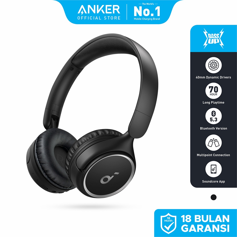 Jual Anker Headphone Bluetooth On Ear Soundcore H30i - A3012 | Shopee ...