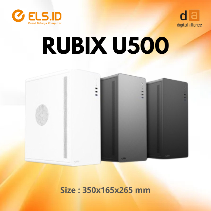 Jual Casing PC Digital Alliance Rubix U500 + PSU 400Watt | Shopee Indonesia