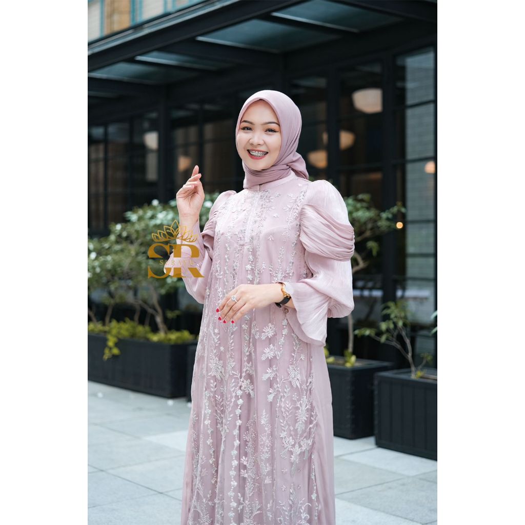 Jual Serayaofficiall DELIA Shimmer Dress Premium Mewah Gamis Terbaru Gamis Simple Elegant Wanita ...