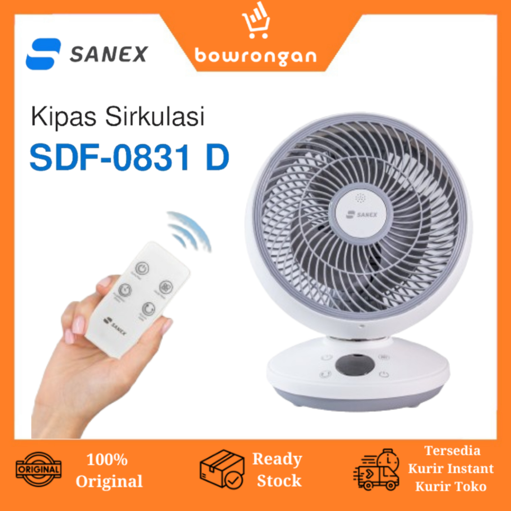 Jual Sanex Kipas Angin Meja / Desk Fan 8 Inch Remote Diffuser SDF-0831 ...