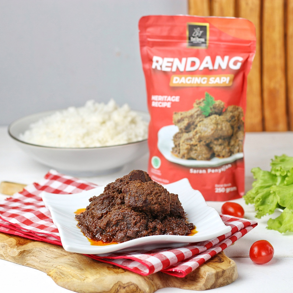 Jual Rendang Daging Sapi 250 gram Original Khas Padang (Kemasan Praktis) | Shopee Indonesia