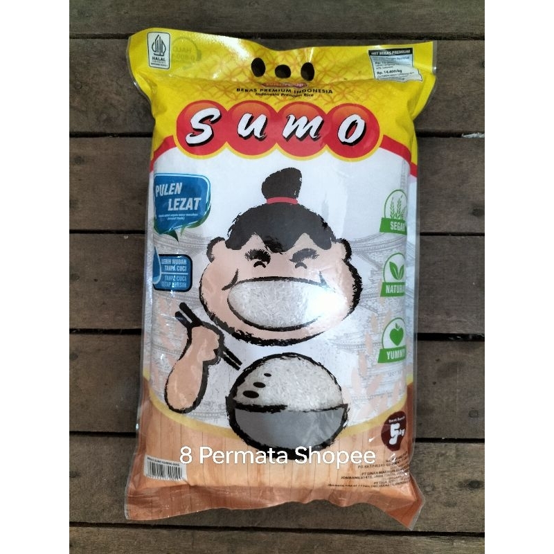 Jual Beras SUMO KUNING 5KG Super Pulen Lezat | Shopee Indonesia