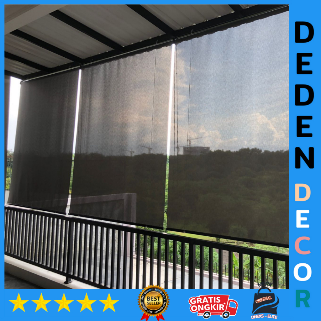 Jual Suntex blind outdoor teras / tirai luar ruangan anti air hujan ...