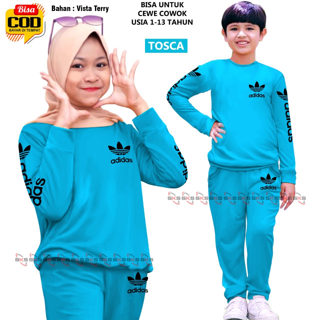 Jual Setelan Olahraga Anak Cewe Cowo SR Bahan Adem & Nyaman Usia 1-13 ...