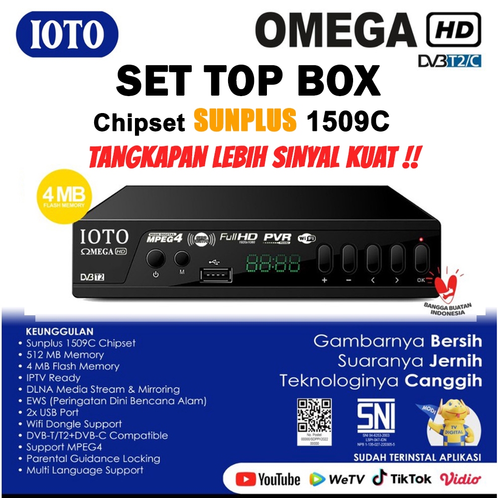 Jual SET TOP BOX IOTO OMEGA & STB FREEBOX H1-SE TERMURAH BERGARANSI RESMI 1 TAHUN | Shopee Indonesia
