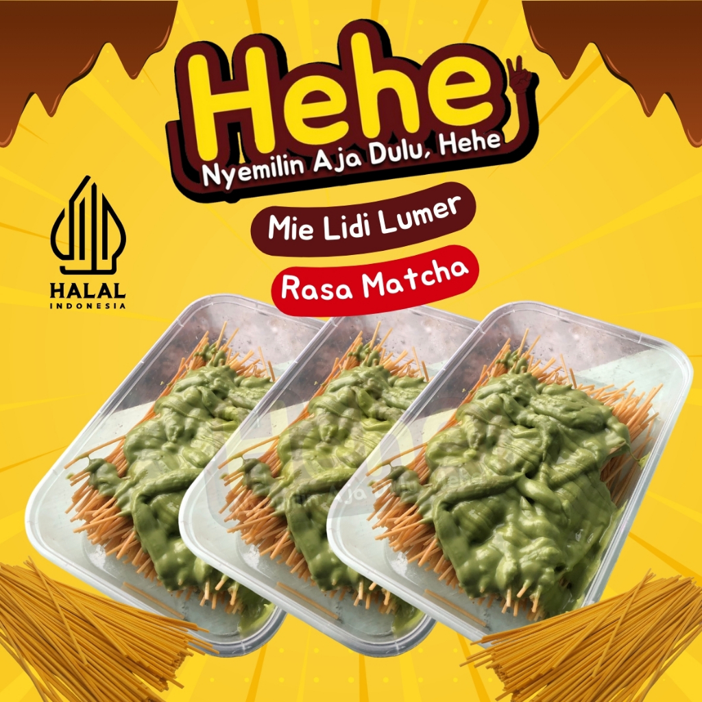 Jual [SIAP MAKAN] HEHESNACK Mie Lidi Coklat Lumer Rasa Matcha Premium ...