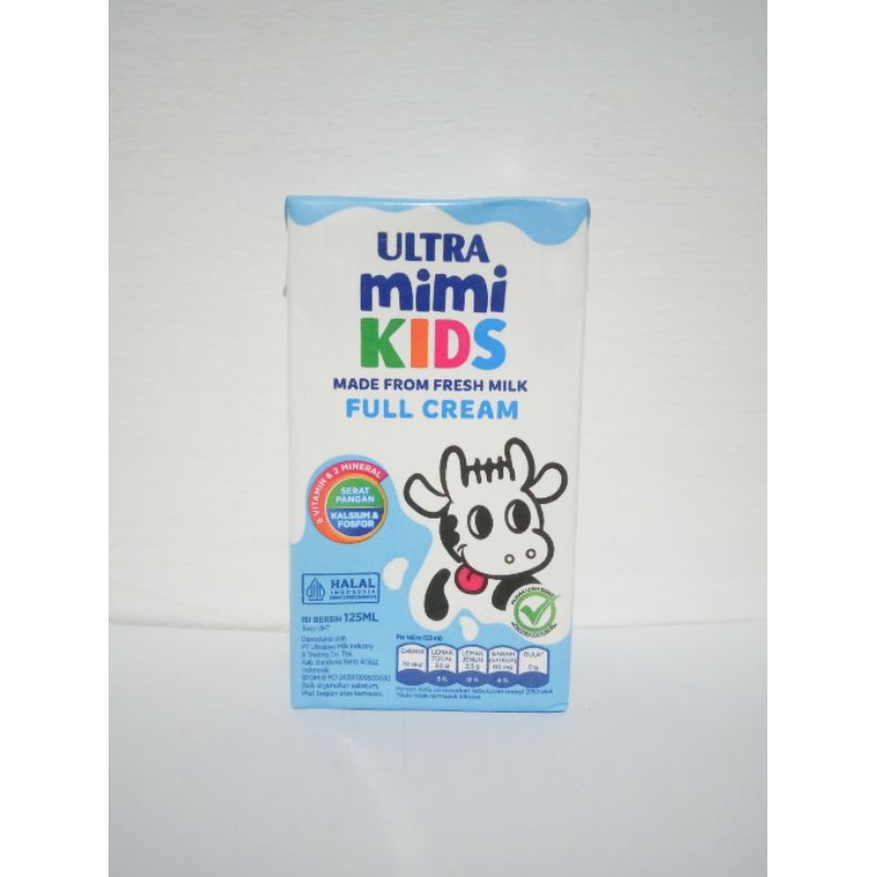 Jual susu ultra mimi kids rasa full cream 125ml | Shopee Indonesia
