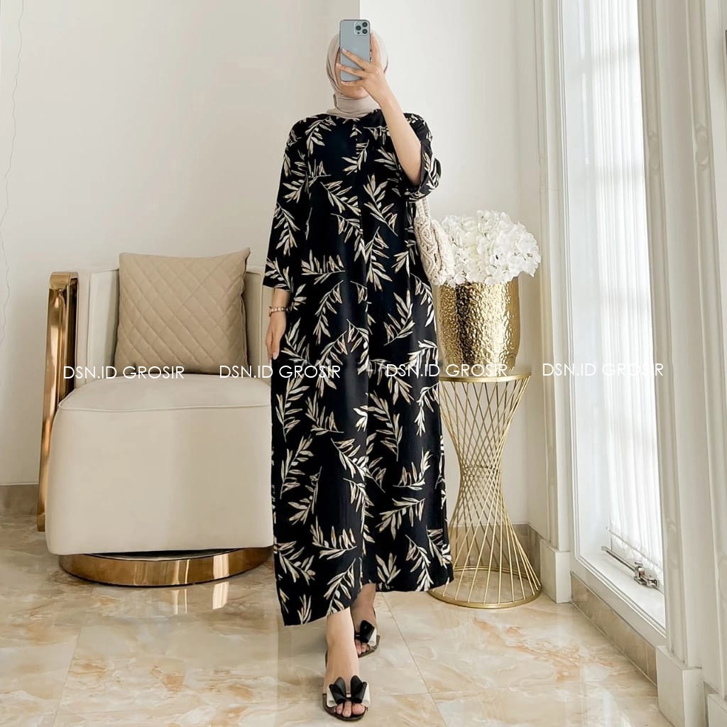 Jual Daster Gamis Semata Kaki / Long Daster Lengan 3/4 / Daster ...