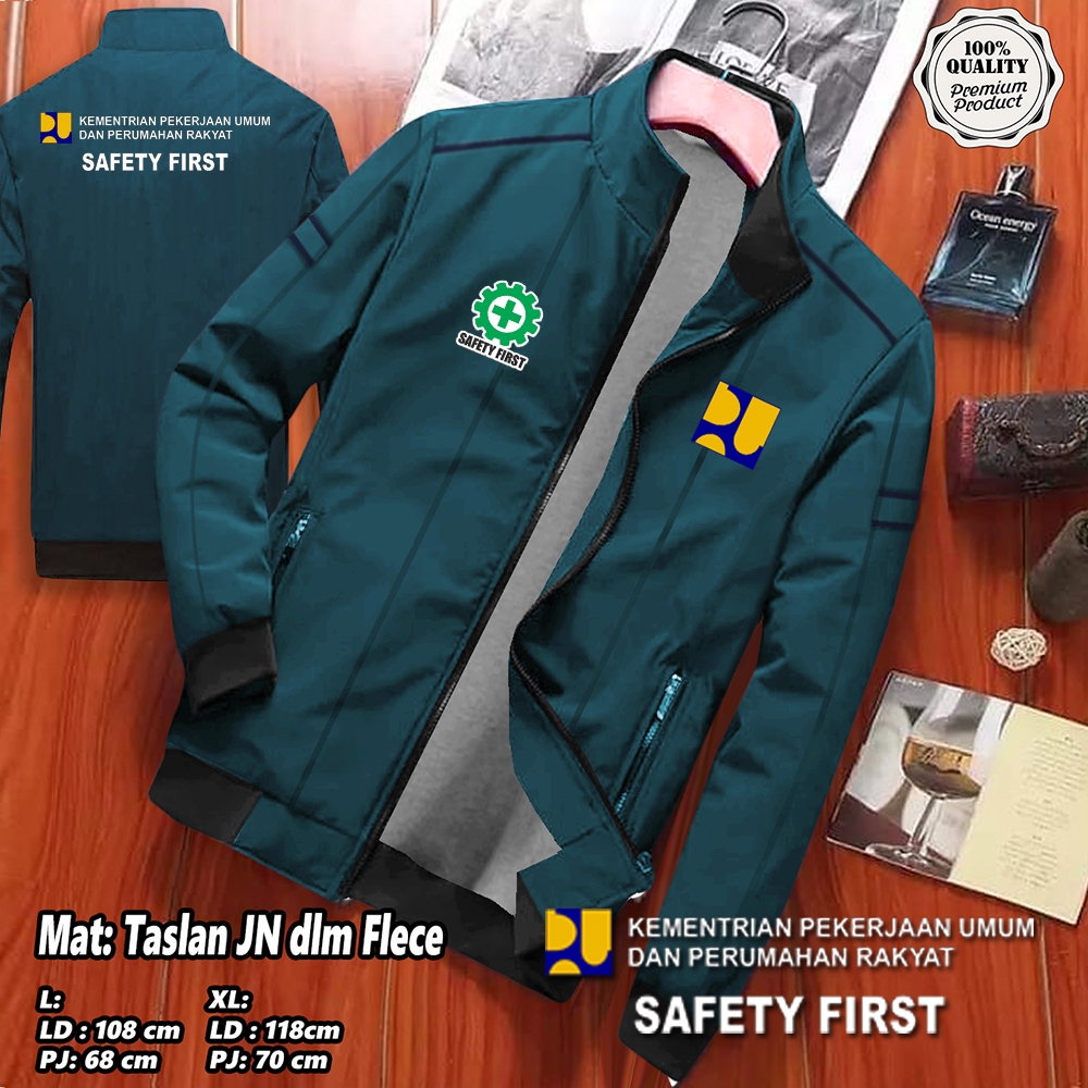 Jual JAKET DINAS PUPR K3 PARASUT TERBARU / JAKET DINAS BOLAK BALIK FREE ...