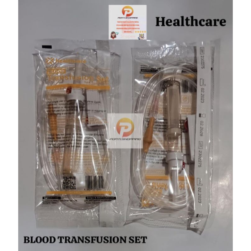 Jual BLOOD TRANSFUSION SET HEALTHCARE/BLOOD TRANSFUSI SET | Shopee ...