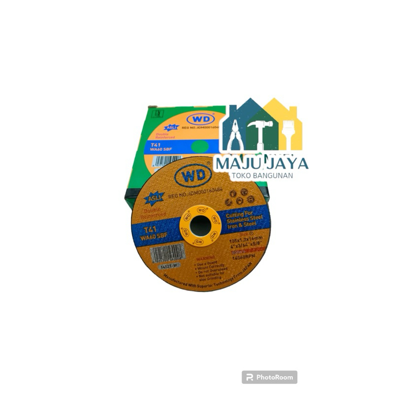 Jual RESIBON POTONG WD 4" / GERINDA BESI 4 inch ( 1 kotak isi 20 biji ...
