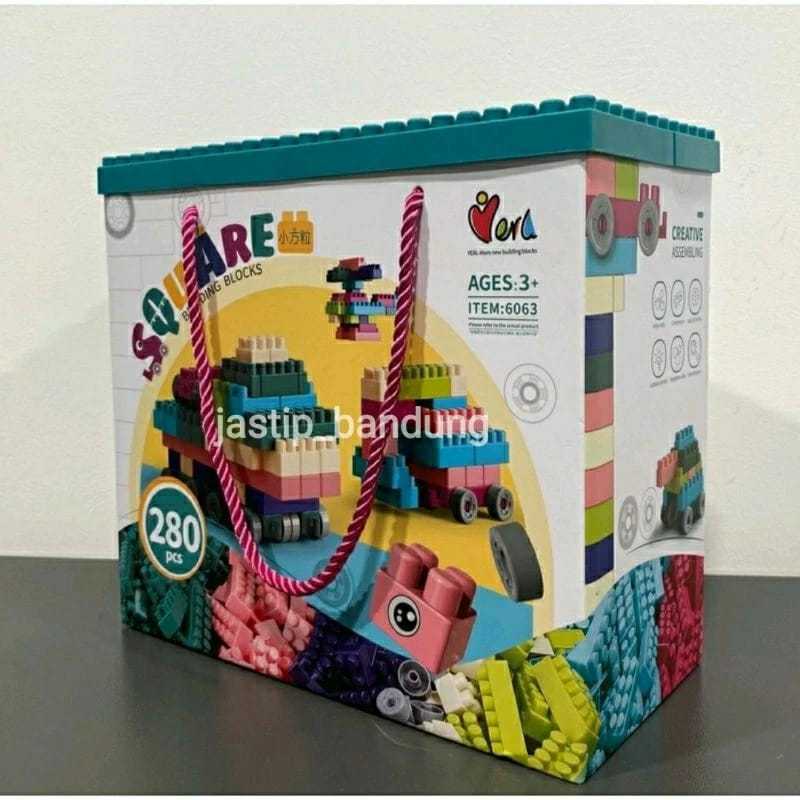 Jual Kkv Square Building Blocks 280 pcs / Kkv Lego 280 pcs / Lego Kkv ...