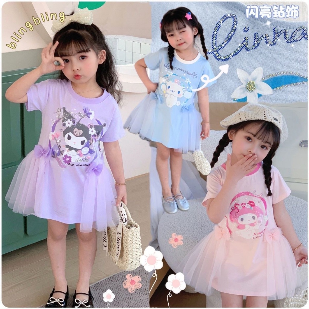 Jual [PRINCESS KESLI] 2-9 Tahun Dress Anime Kartun Kulomi Lucu Anak ...