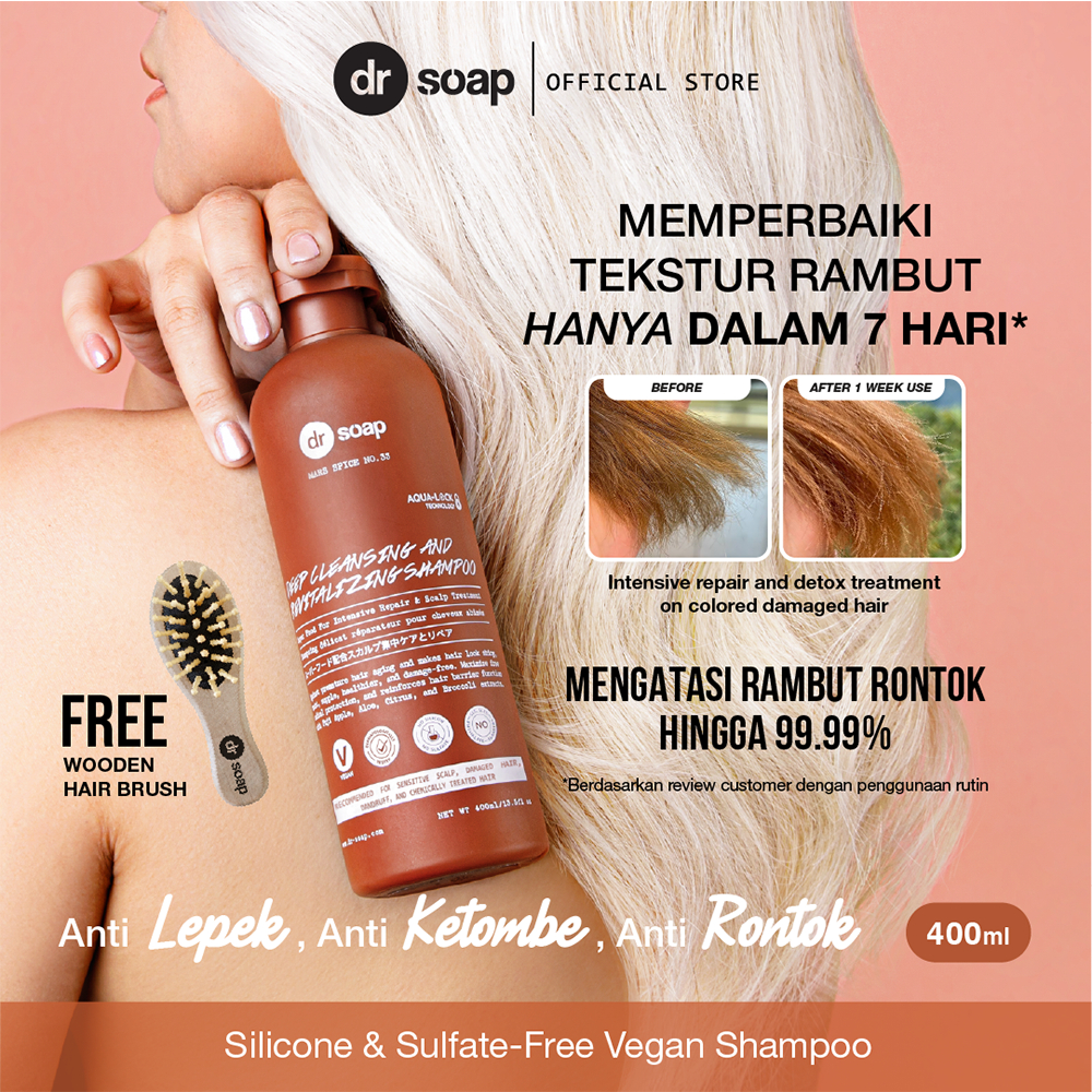 Jual dr soap Deep Cleansing & Revitalizing Shampoo (Mars Spice) 400ml ...