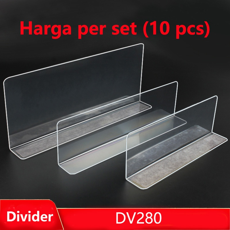 Jual Plastik Divider DV280 (1 set =10 pcs) Panjang 280mm Alat Display ...