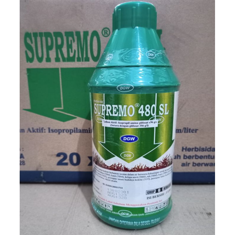 Jual RACUN RUMPUT / RACUN HAMA HERBISIDA SUPREMO 480SL 1 LITER | Shopee ...