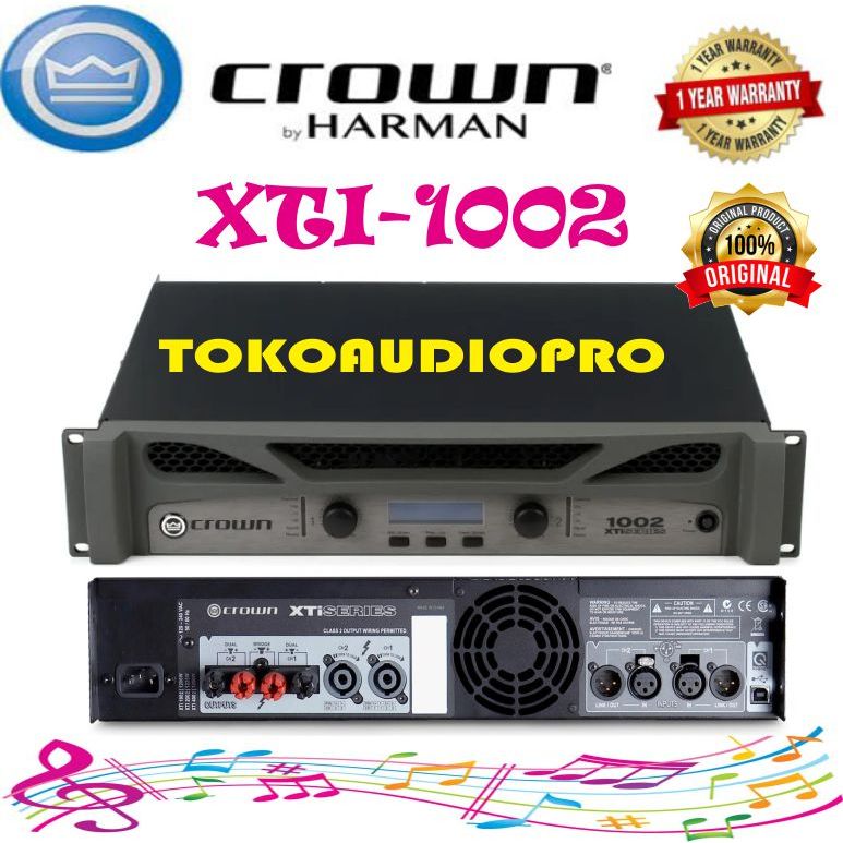 Jual Power Crown XTi1002 Power Amplifier Original xti-1002 | Shopee ...