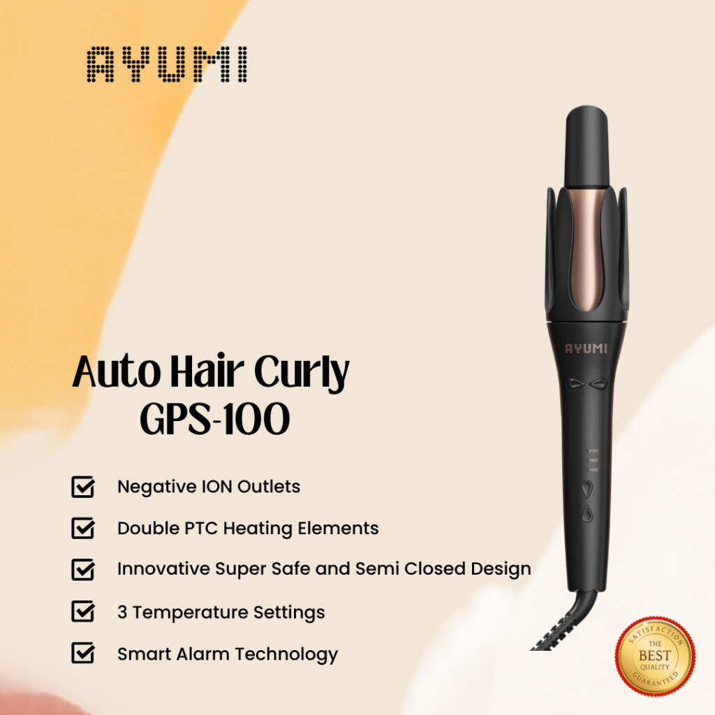 Jual Ayumi Auto Curly GPS-100 Catok Rambut Keriting Curly Otomatis ...