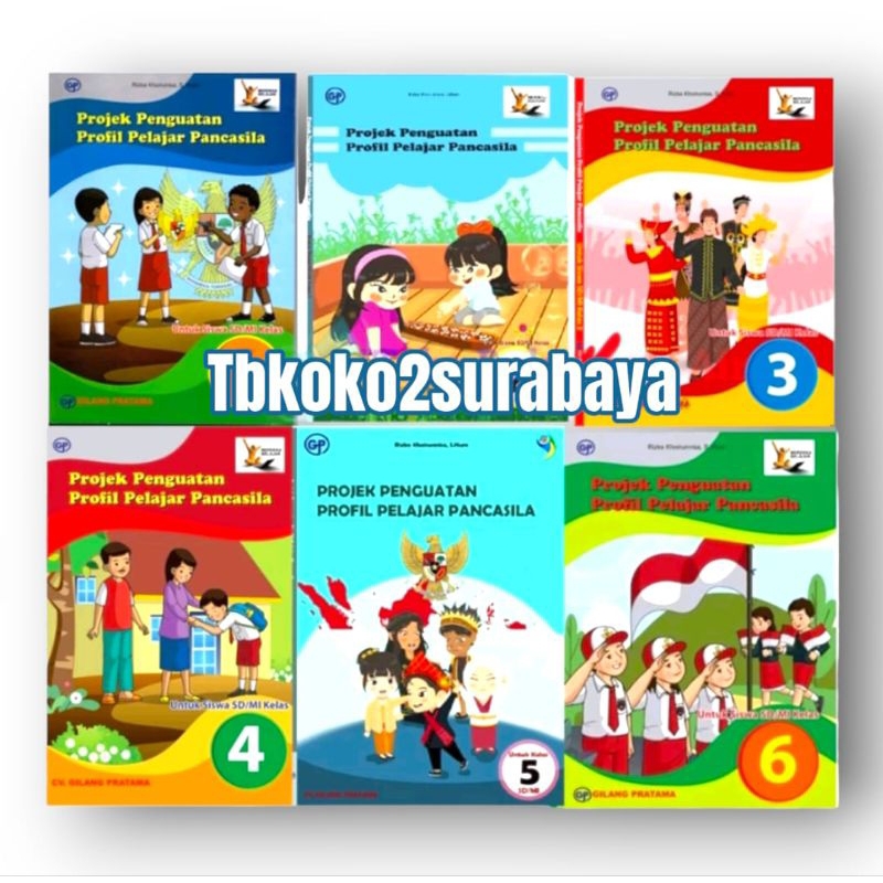 Jual BUKU P5 PROJEK PENGUATAN PROFIL PELAJAR PANCASILA SD/MI KELAS 123456 KURIKULUM MERDEKA ...