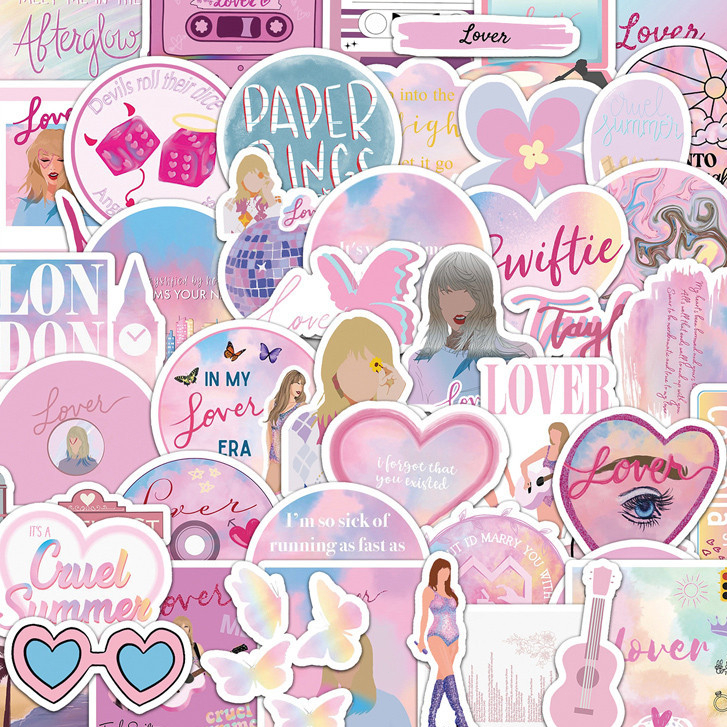 Jual Eeghrerr 50PCS Stiker Dekorasi Foto Album Stiker Tahan Air Seri ...