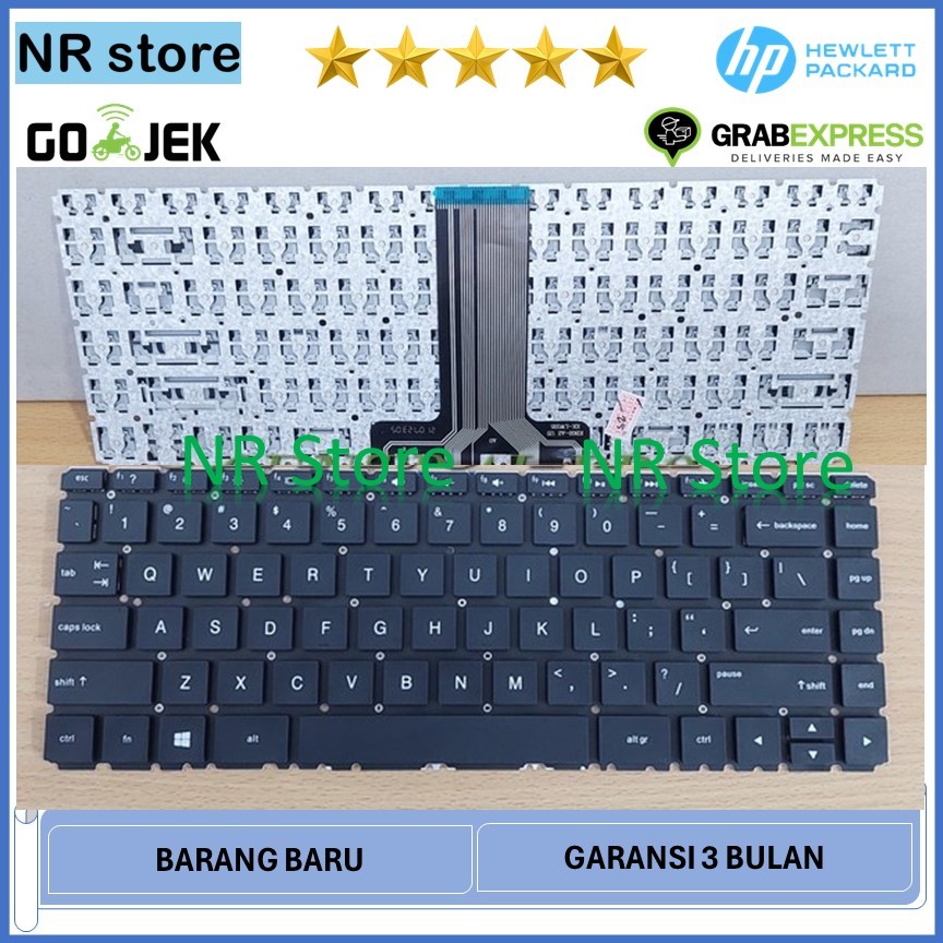 Jual Keyboard Laptop Hp 14-bw 14-BS 14-BW TPN Q186 Q187 240 G6 SERIES ...